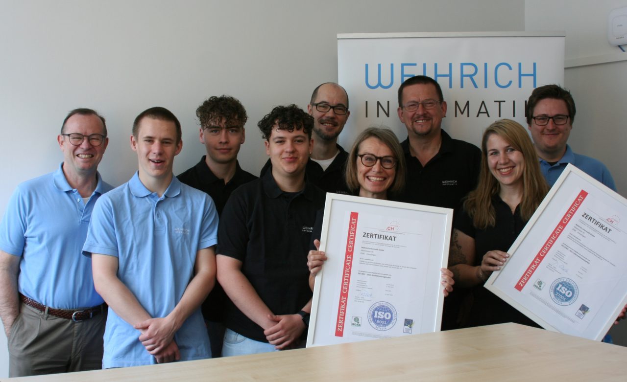 ISO zertifiziert - Weihrich Informatik